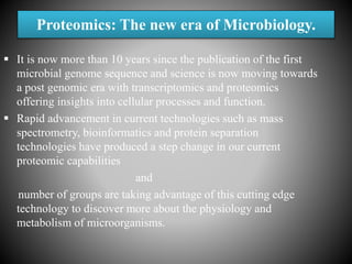 Microbial proteomics in biotechnology | PPT