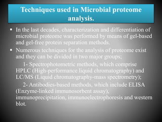 Microbial proteomics in biotechnology | PPT