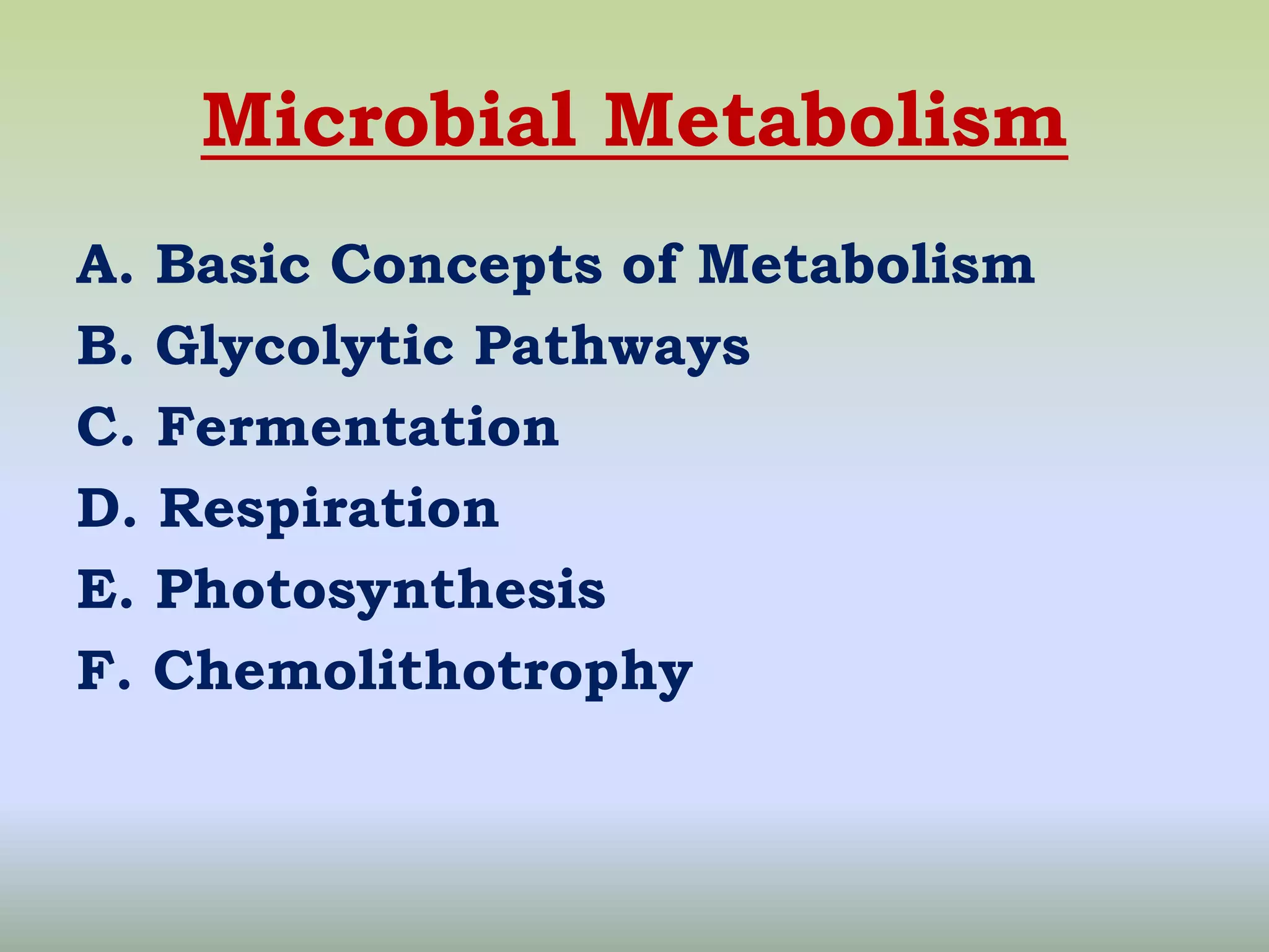 Microbial respiration | PPT