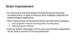 Microbial Secondary Metabolites Production and Strain Improvement.pptx
