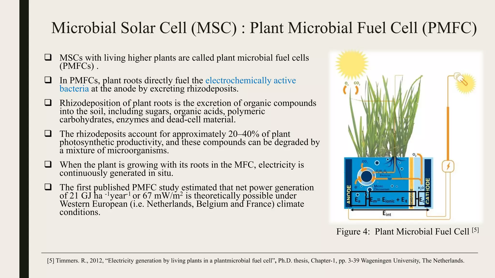Microbial Solar Cells: Applying Photosynthetic and Electrochemically ...