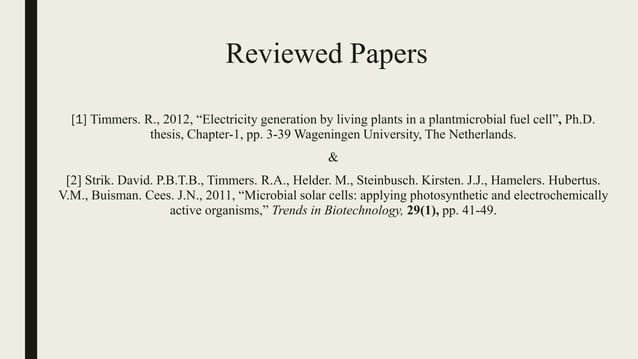 Microbial Solar Cells: Applying Photosynthetic and Electrochemically ...