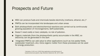 Microbial Solar Cells: Applying Photosynthetic and Electrochemically ...