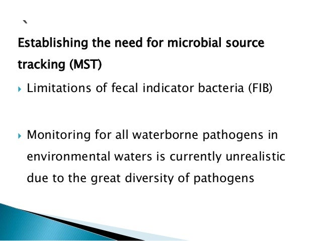 Microbial Source Tracking Markers For Detection Of Fecal Contamination