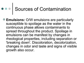 Microbiological Contamination And Preservation Of Pharmaceutical ...