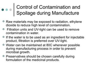 Microbiological Contamination And Preservation Of Pharmaceutical ...