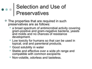 Microbiological Contamination And Preservation Of Pharmaceutical ...