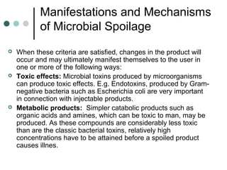 Microbiological Contamination And Preservation Of Pharmaceutical ...