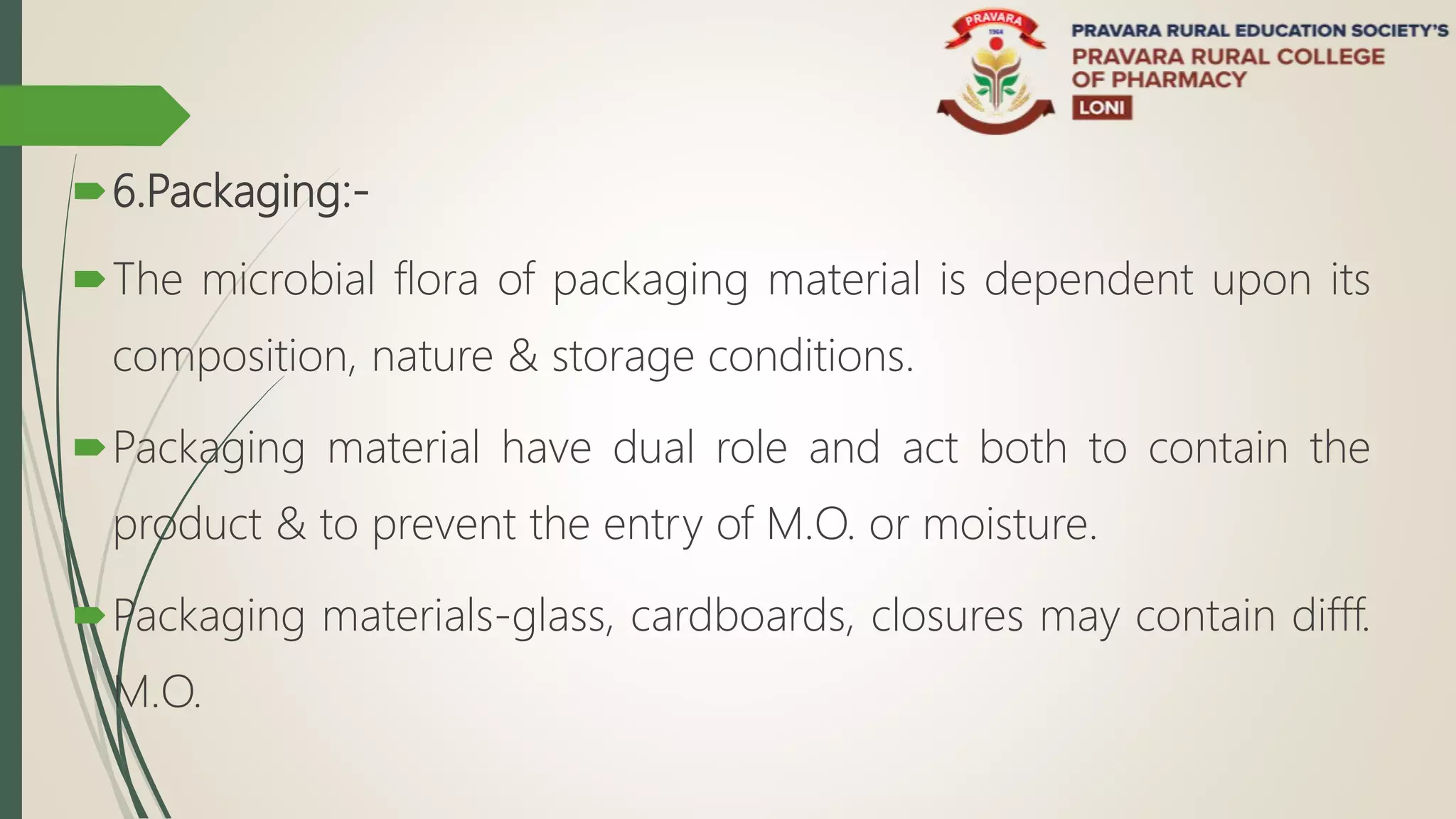 Microbial spoilage-by S.D.Mankar types, sources of contamination ...