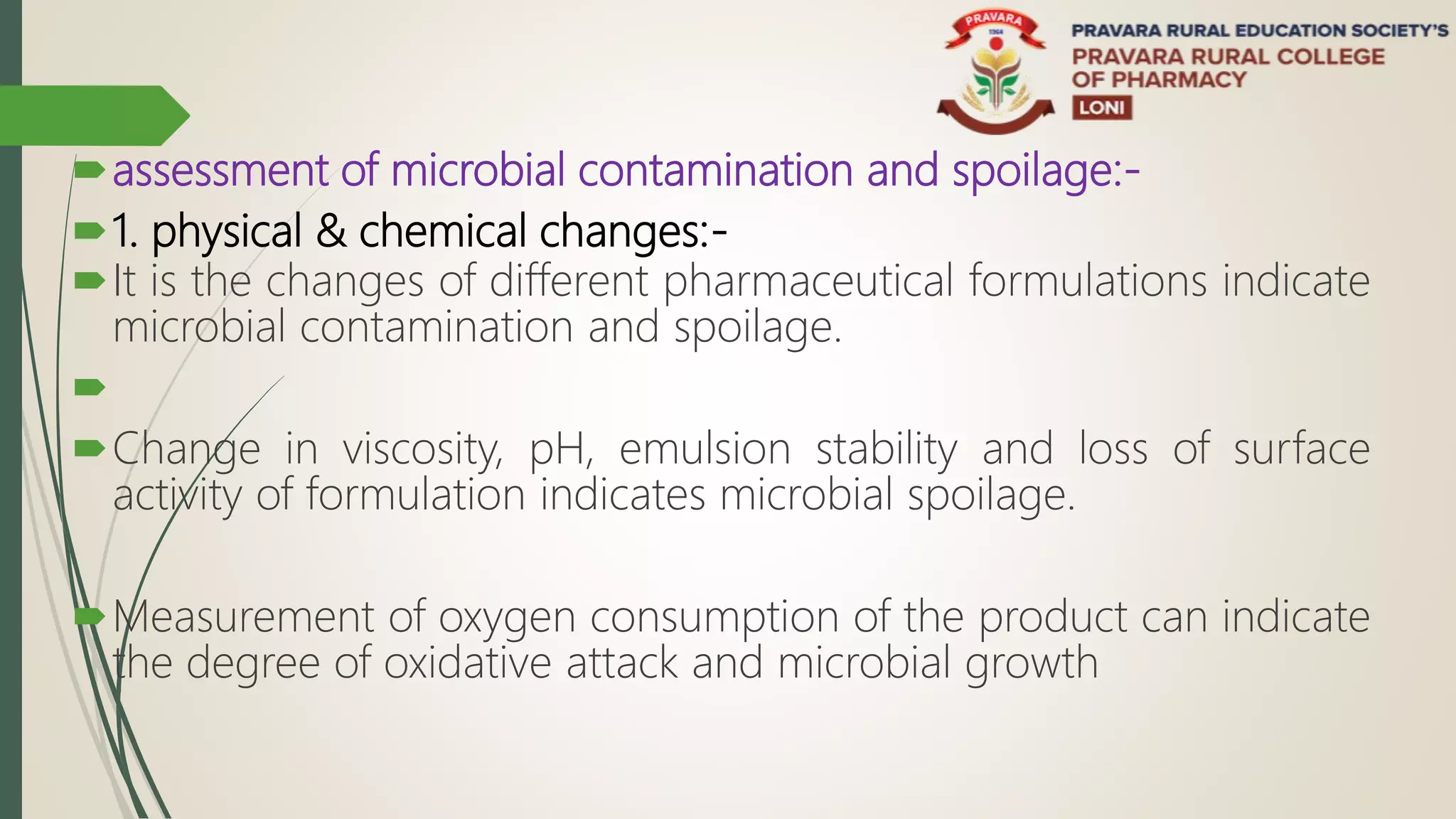 Microbial spoilage-by S.D.Mankar types, sources of contamination ...