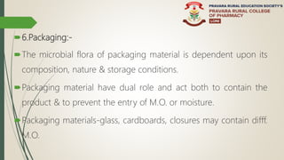 Microbial spoilage-by S.D.Mankar types, sources of contamination ...