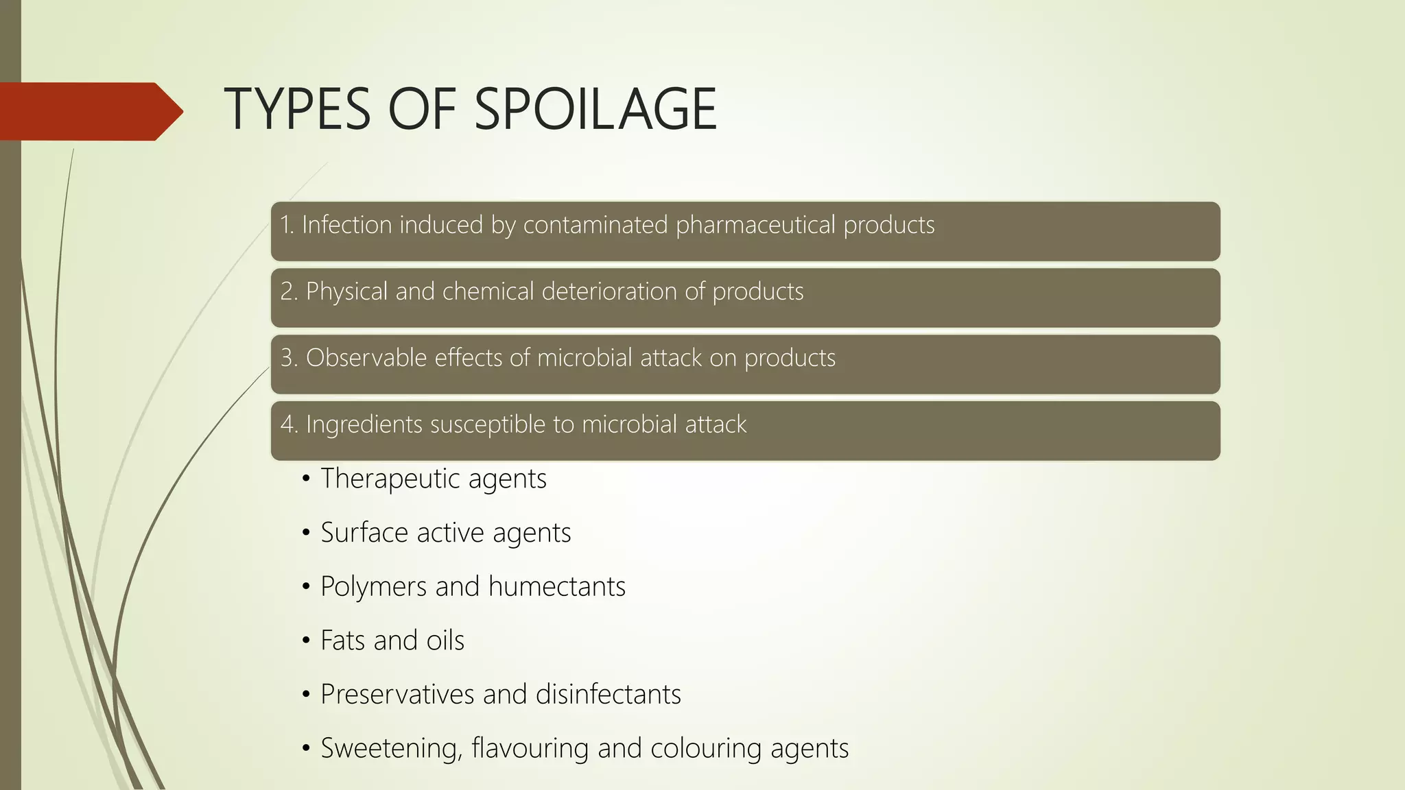 Microbial spoilage - Pharmaceutical microbiology (Second year b.pharm ...