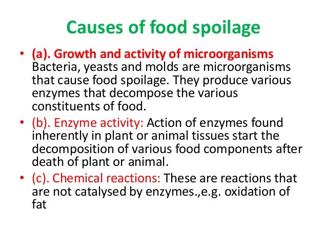 Food Contamination And Microbial Spoilage