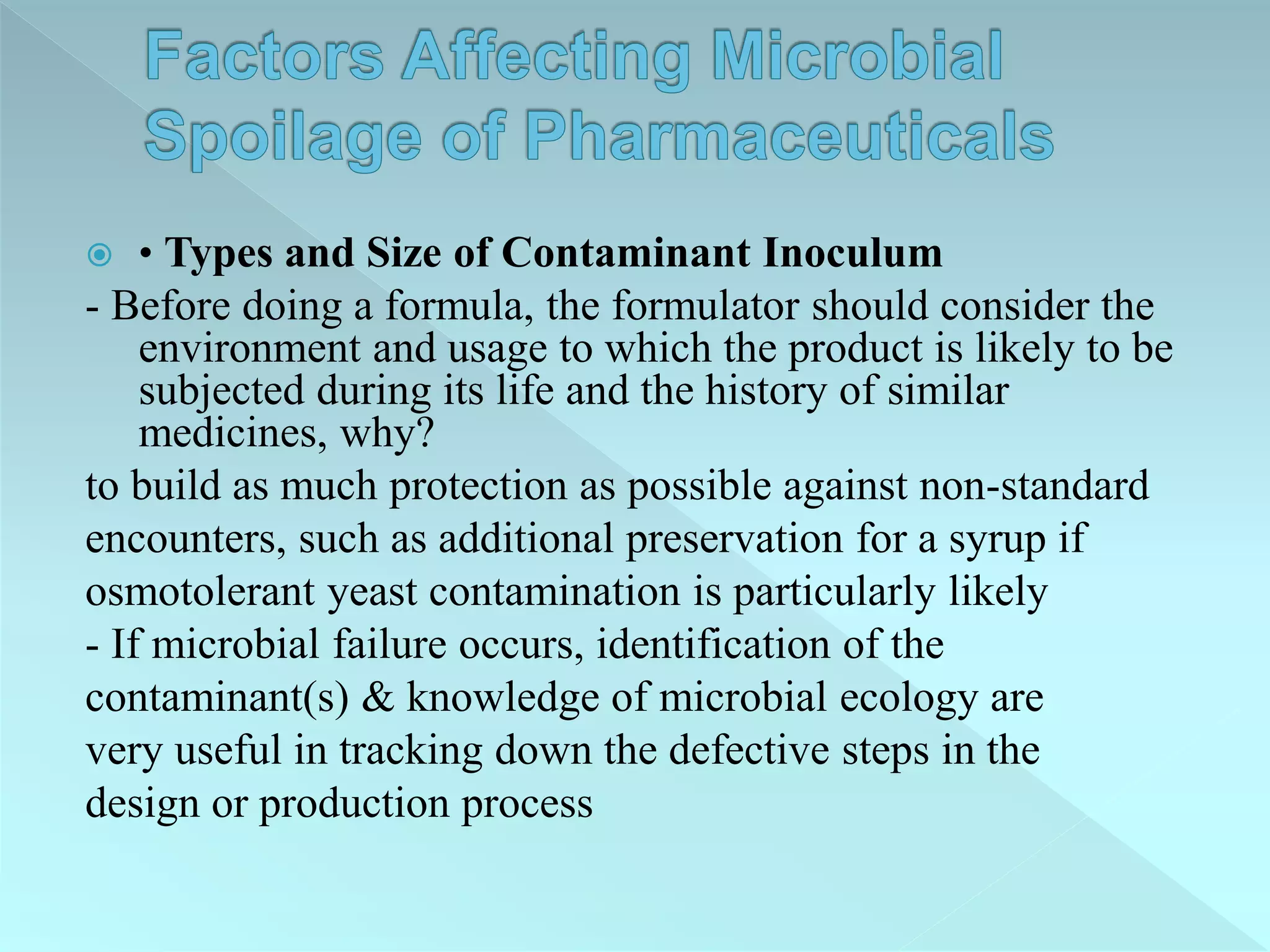 Microbial spoilage, infection risk and.pptx | Chemistry | Science
