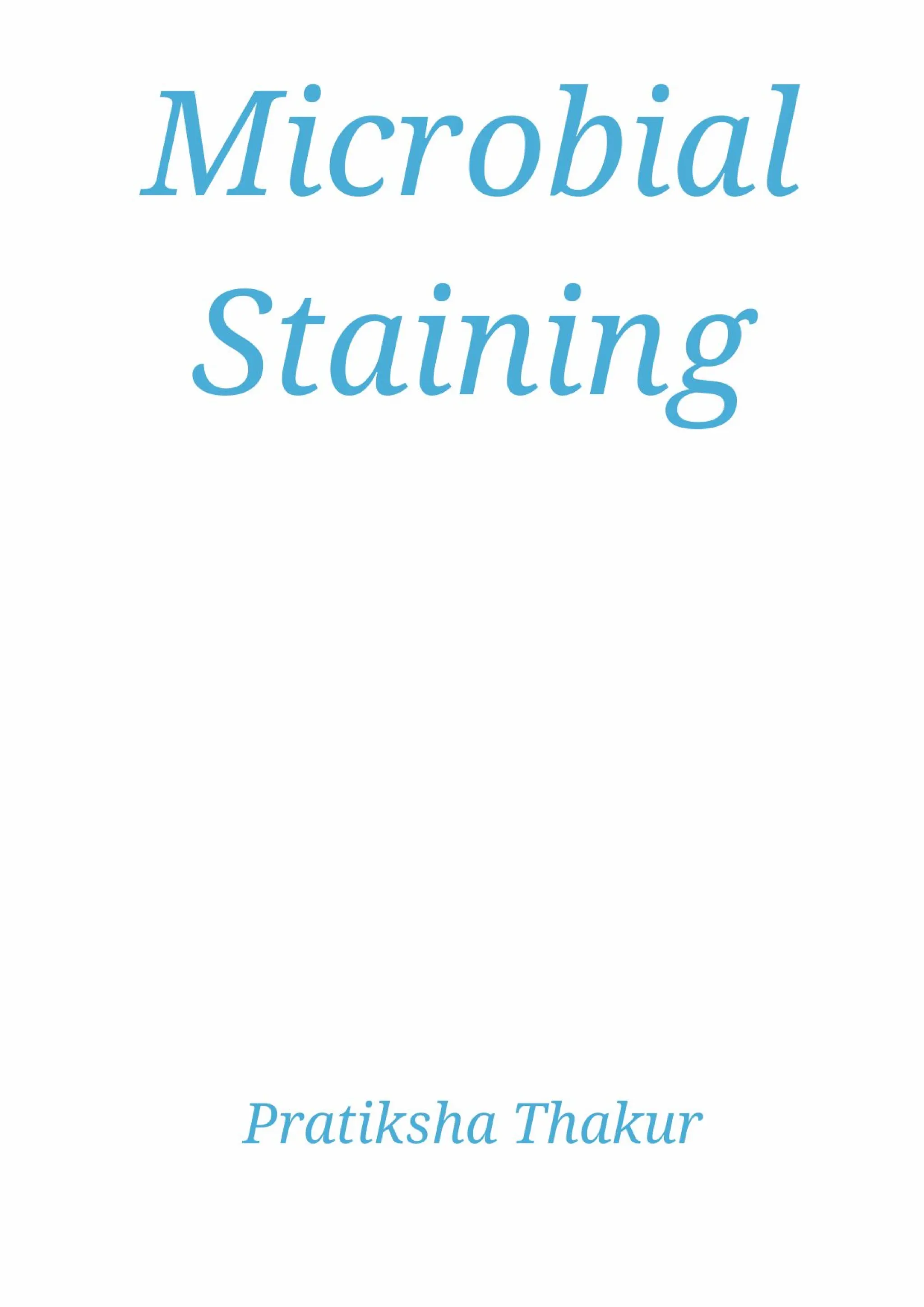 Microbial Staining | PDF