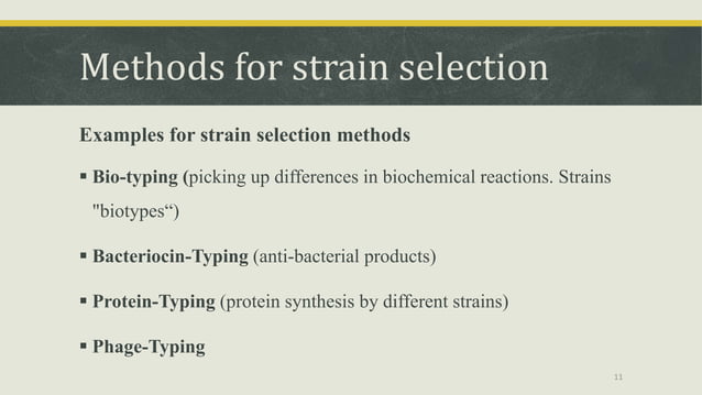 Microbial strain selection.. | PPTX