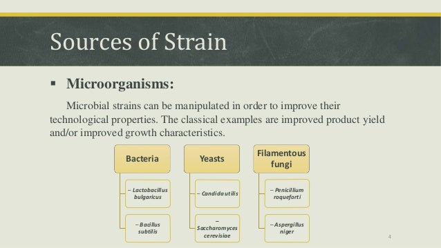 Microbial strain selection..