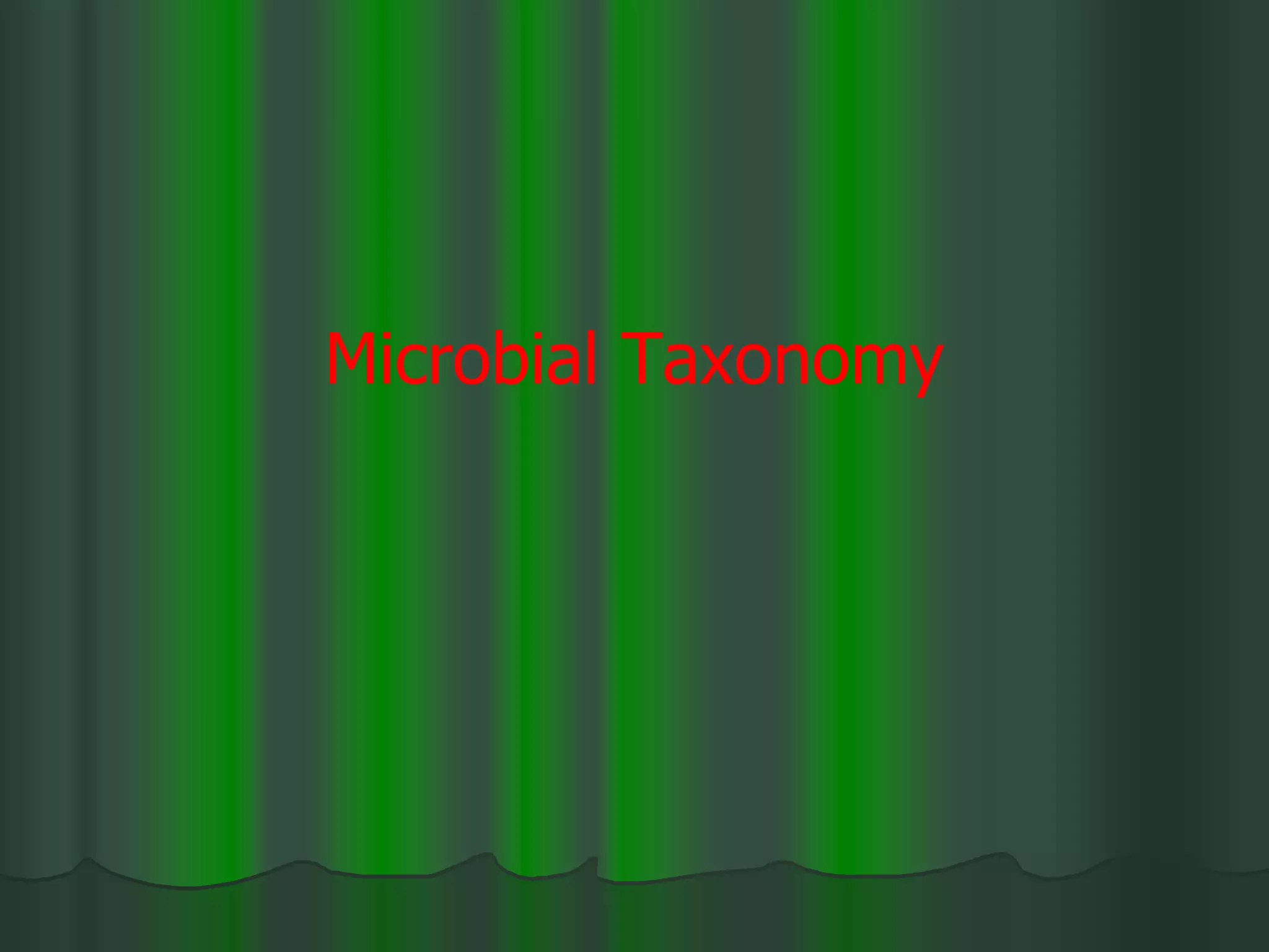 Microbial taxonomy | PDF