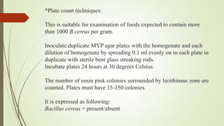 Microbial testing of food products | PPTX