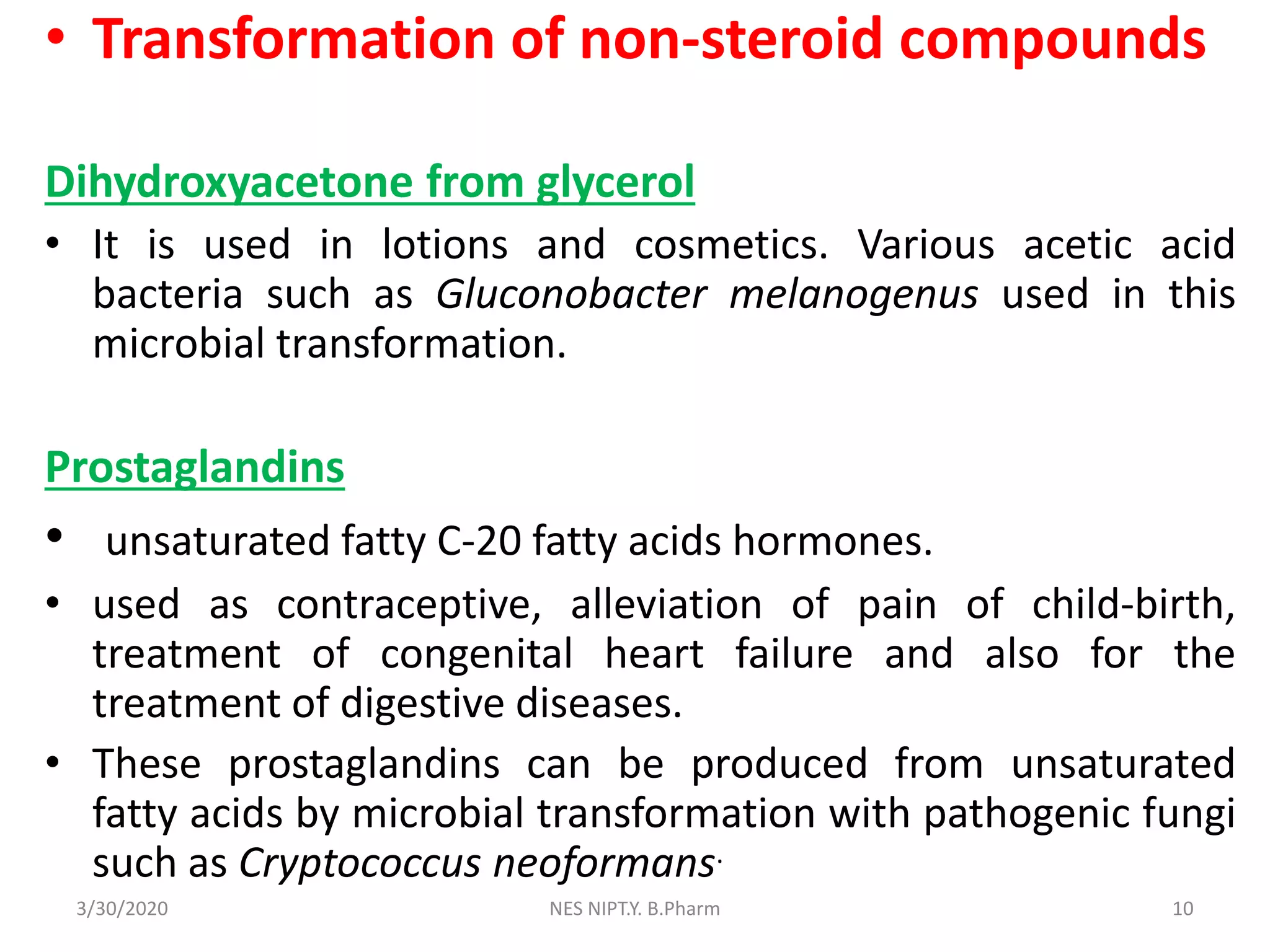 Microbial Biotransformation | PPTX