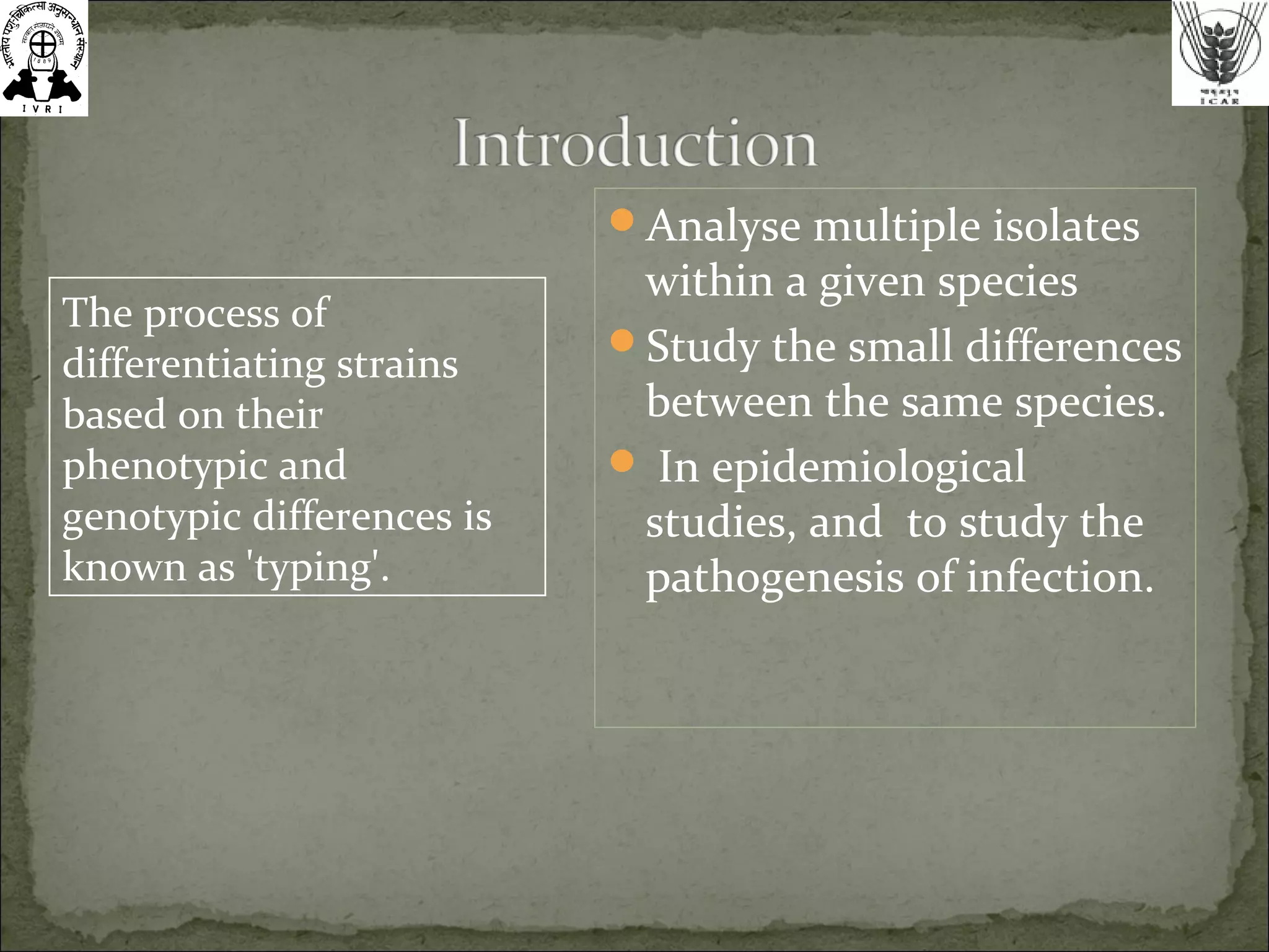 Microbial typing | PPT