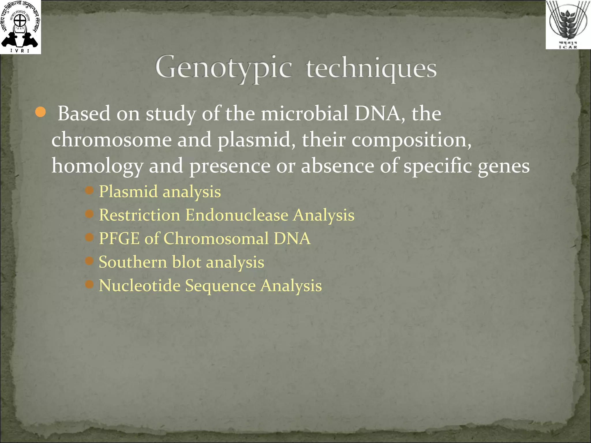 Microbial typing | PPT