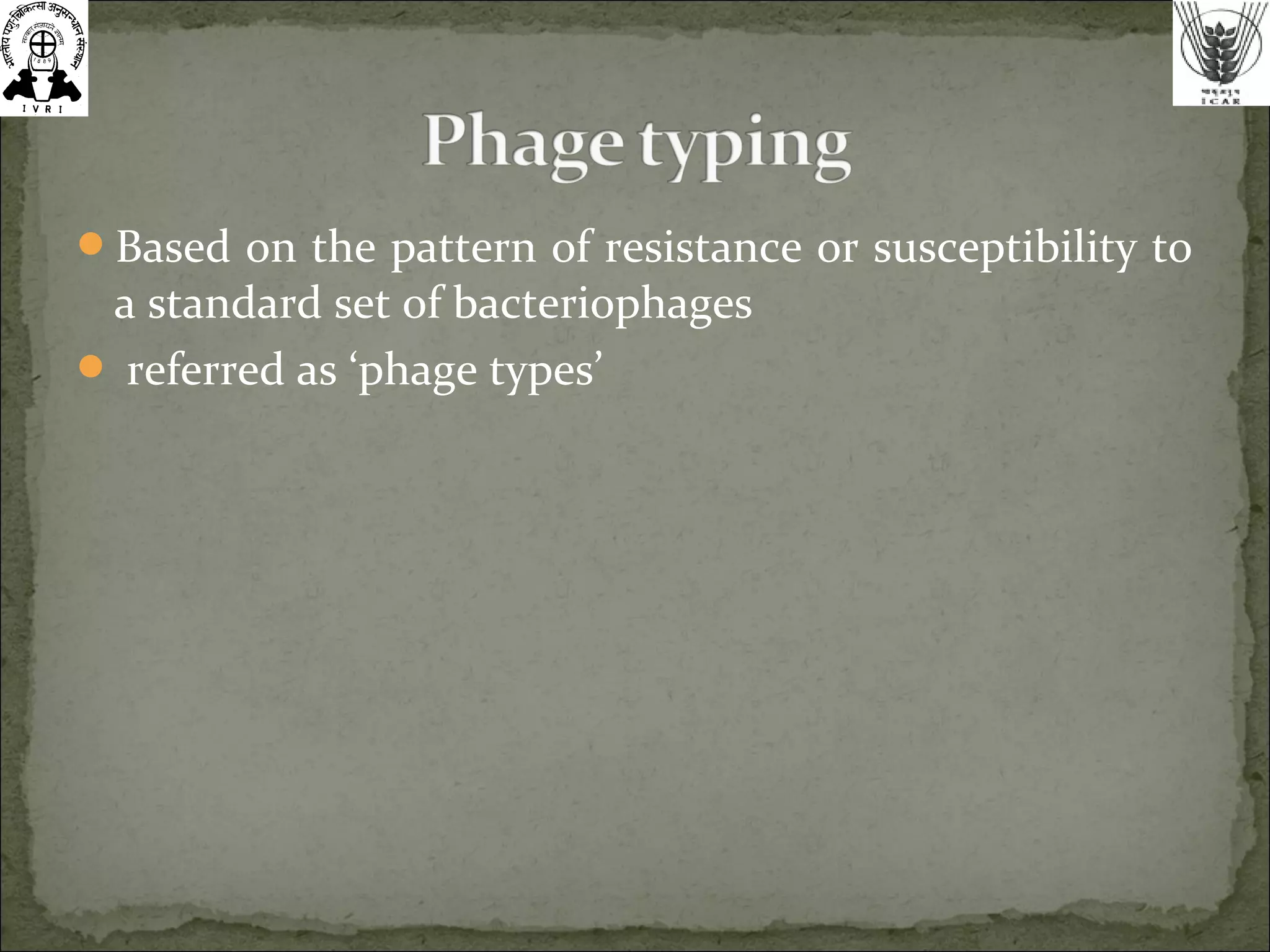 Microbial typing | PPT