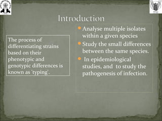 Microbial typing | PPT