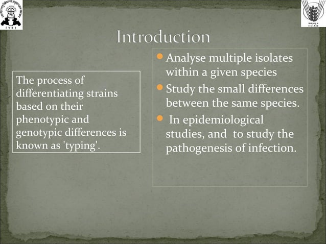 Microbial typing | PPT
