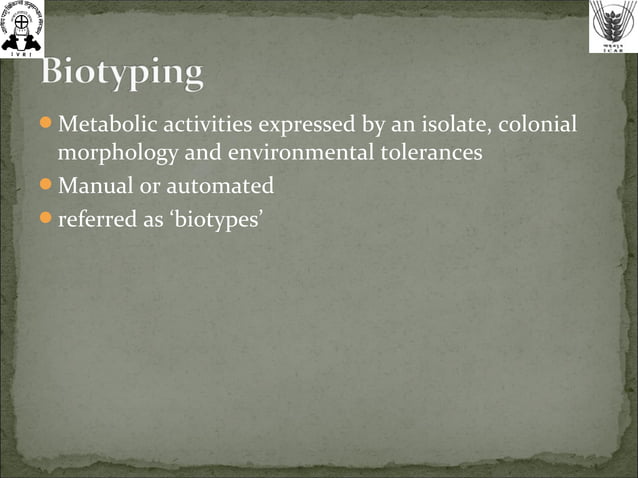 Microbial typing | PPT