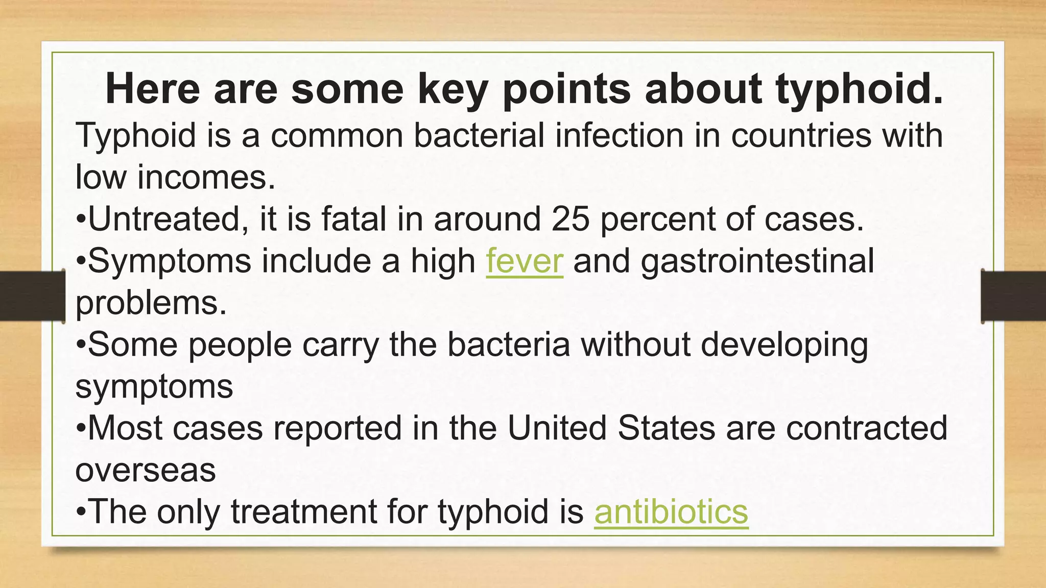 typhoid - enteric fever | PPT