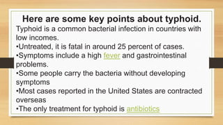typhoid - enteric fever | PPTX