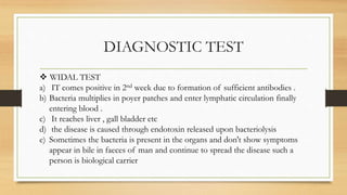typhoid - enteric fever | PPTX