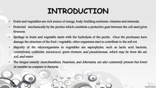 Micro organisms in foods | PPTX