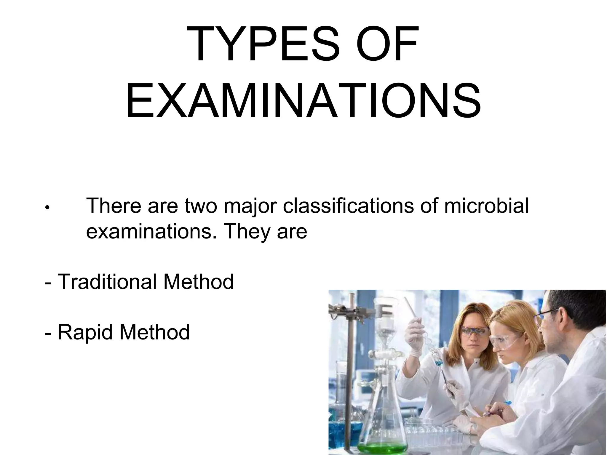 Microbial examination | PPTX
