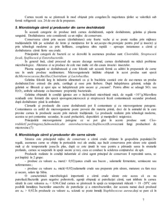 Microbiologia carnii | DOCX