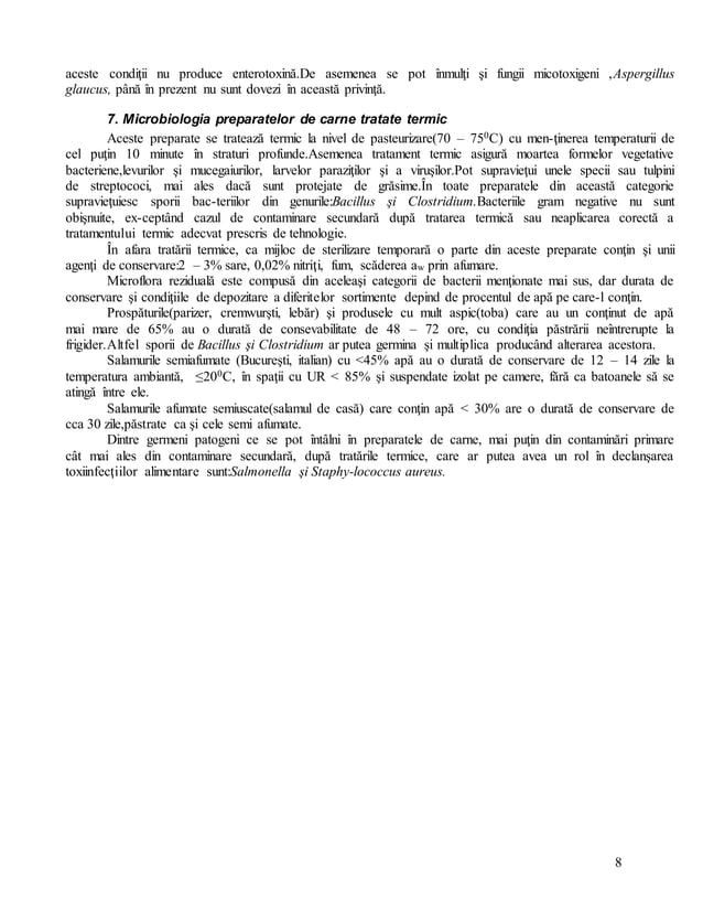 Microbiologia carnii | DOCX