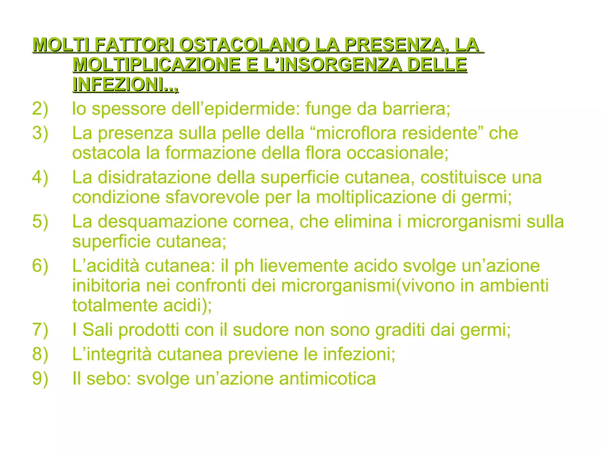 Microbiologia della cute | PPT