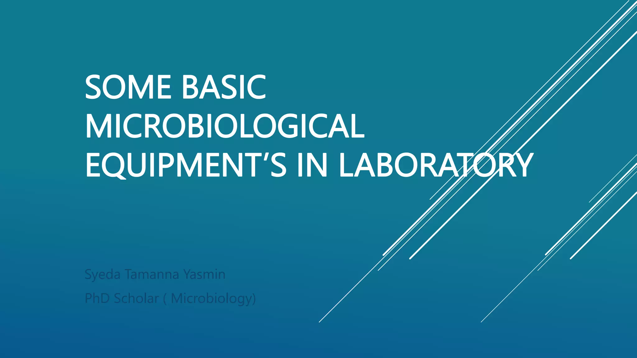 BASIC MICROBIOLOGY LAB EQUIPMENTS | PPTX