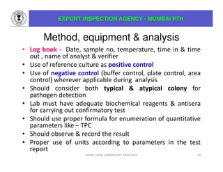 Microbiological Analysis of Food & Food Product | PDF
