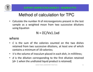 Microbiological Analysis of Food & Food Product | PDF