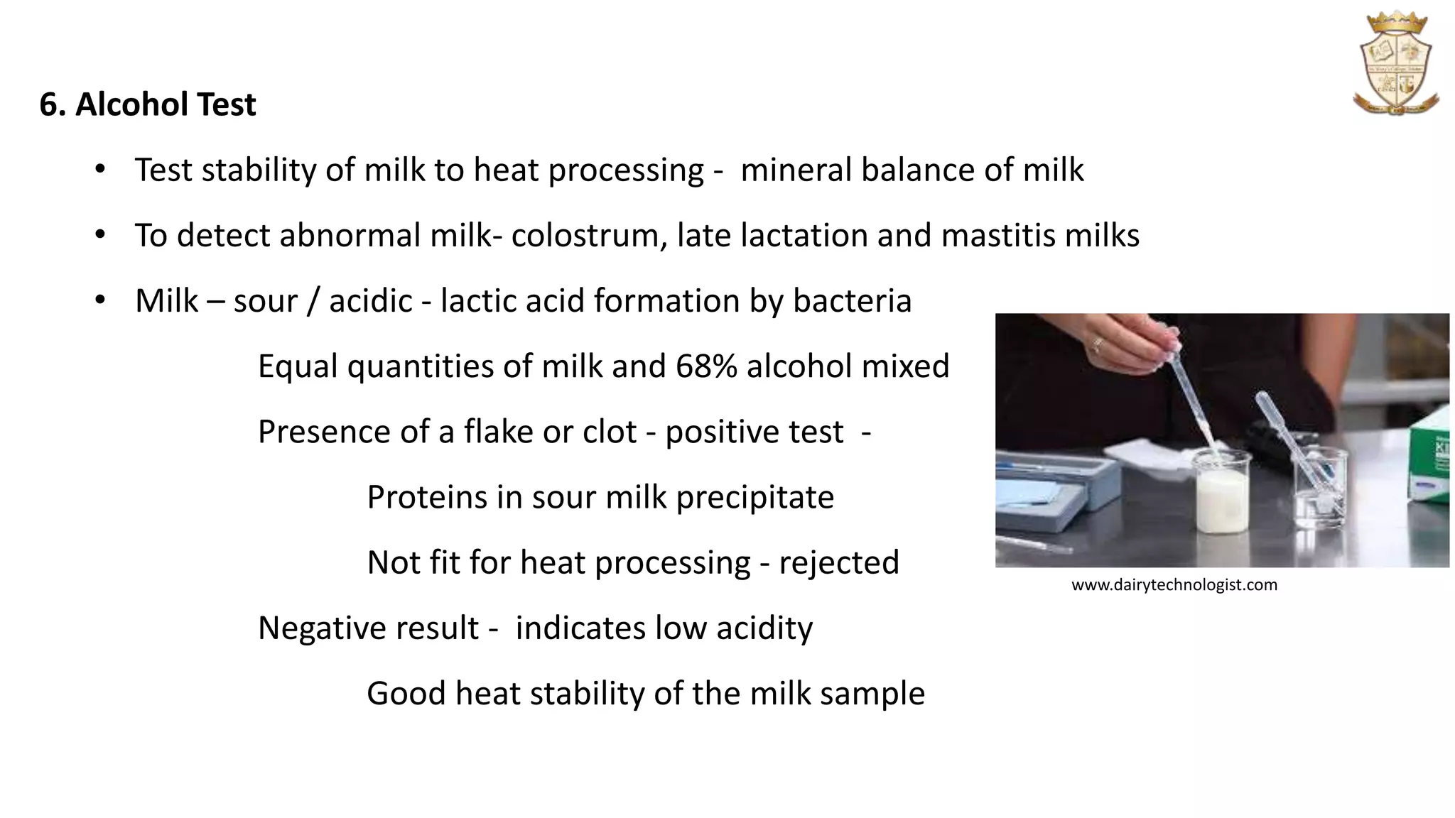 Microbiological analysis of milk part I | PPTX