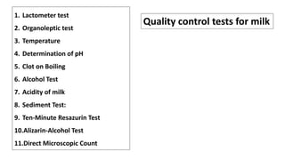 Microbiological analysis of milk part I | PPTX