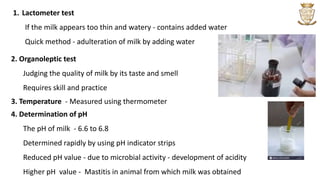 Microbiological analysis of milk part I | PPTX
