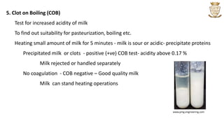 Microbiological analysis of milk part I | PPTX