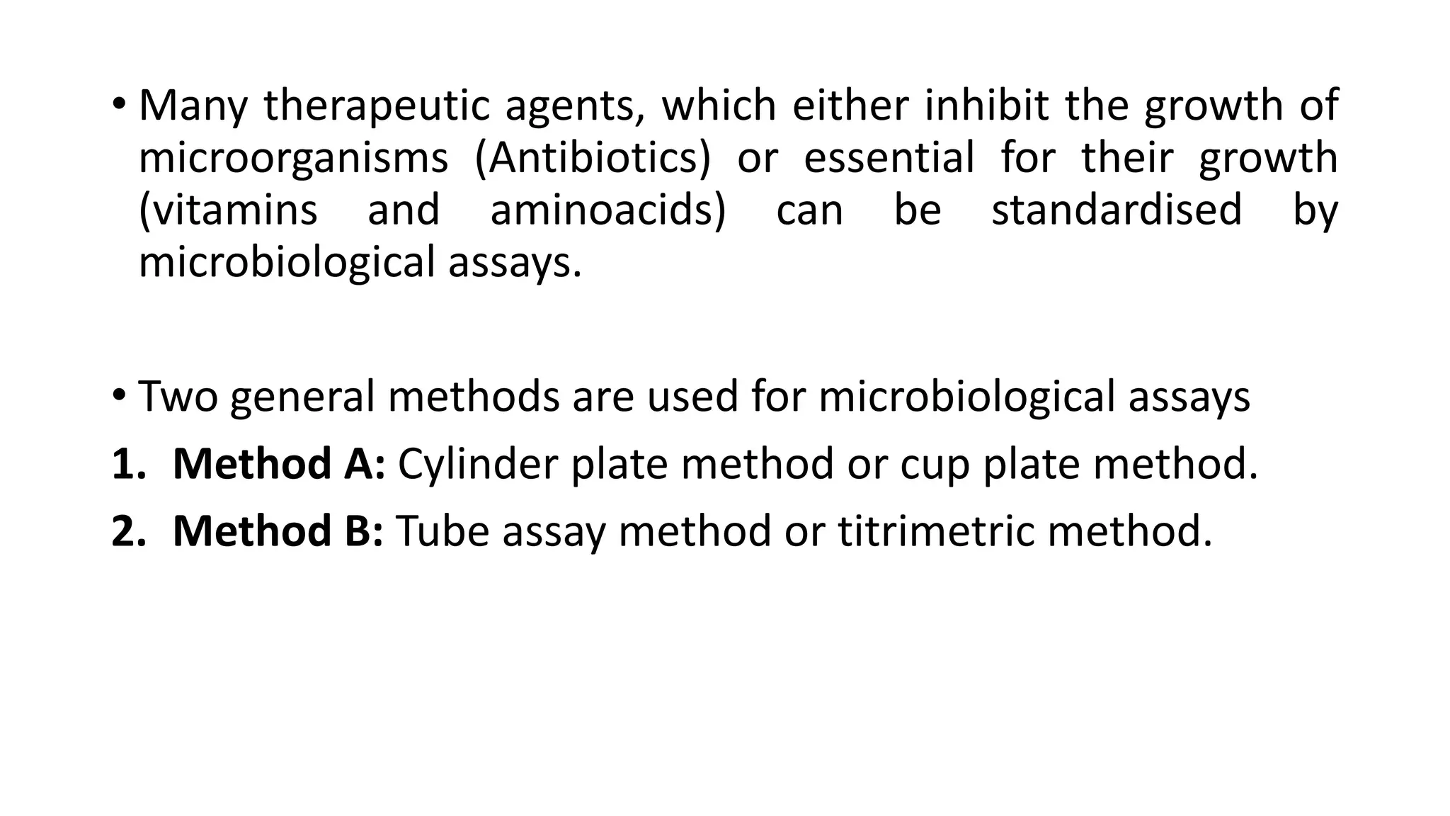Microbiological assay | PPTX