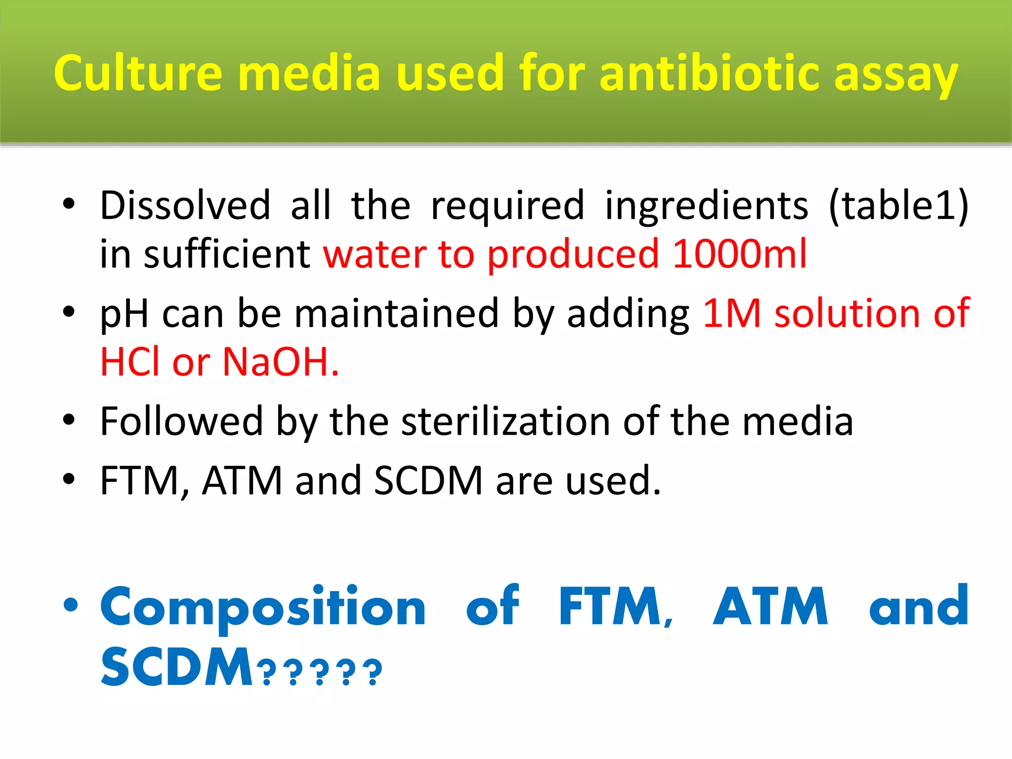 Microbiological assay | PPTX