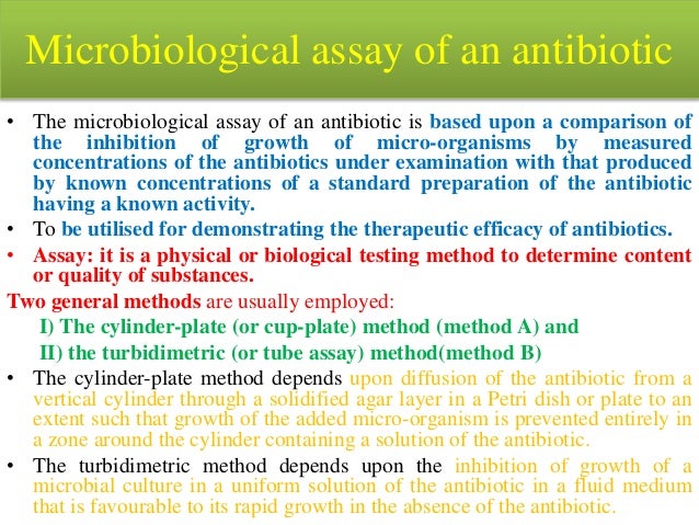 Microbiological assay