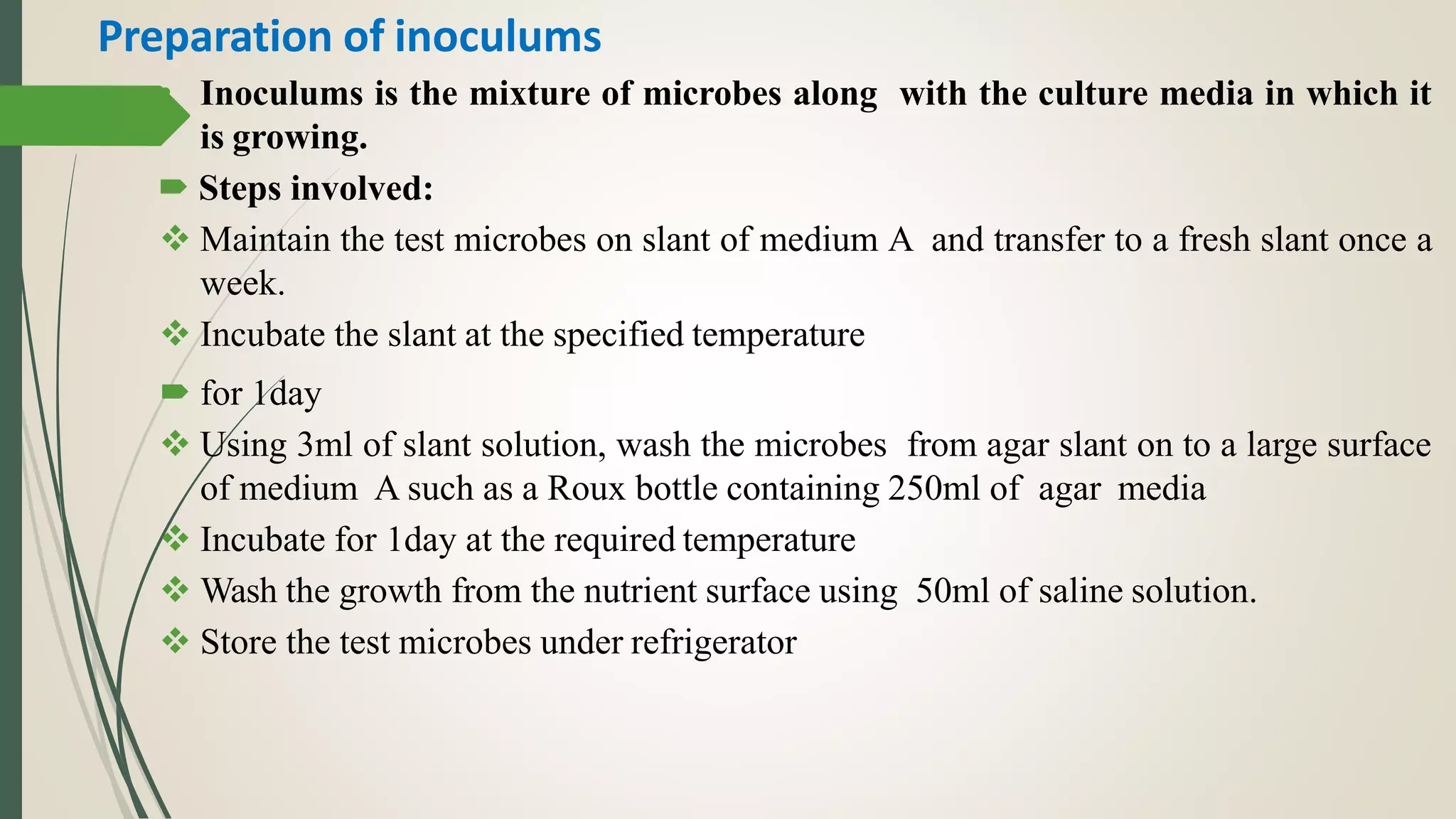 Microbiological assay-Principles and methods of different ...