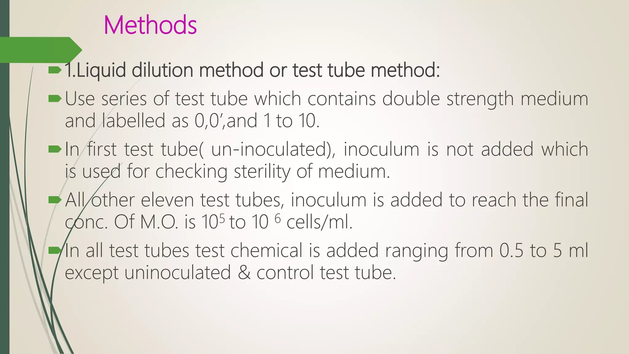 Microbiological assay-Principles and methods of different ...